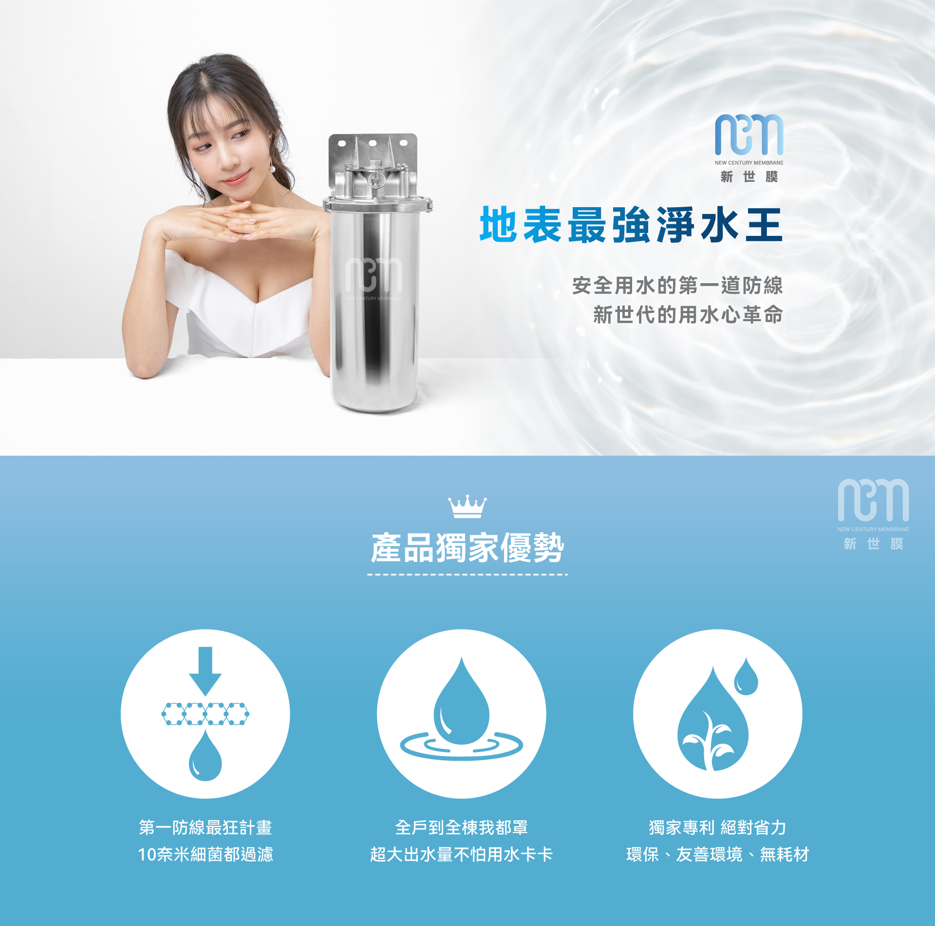 NCM新世膜全域式淨水設備